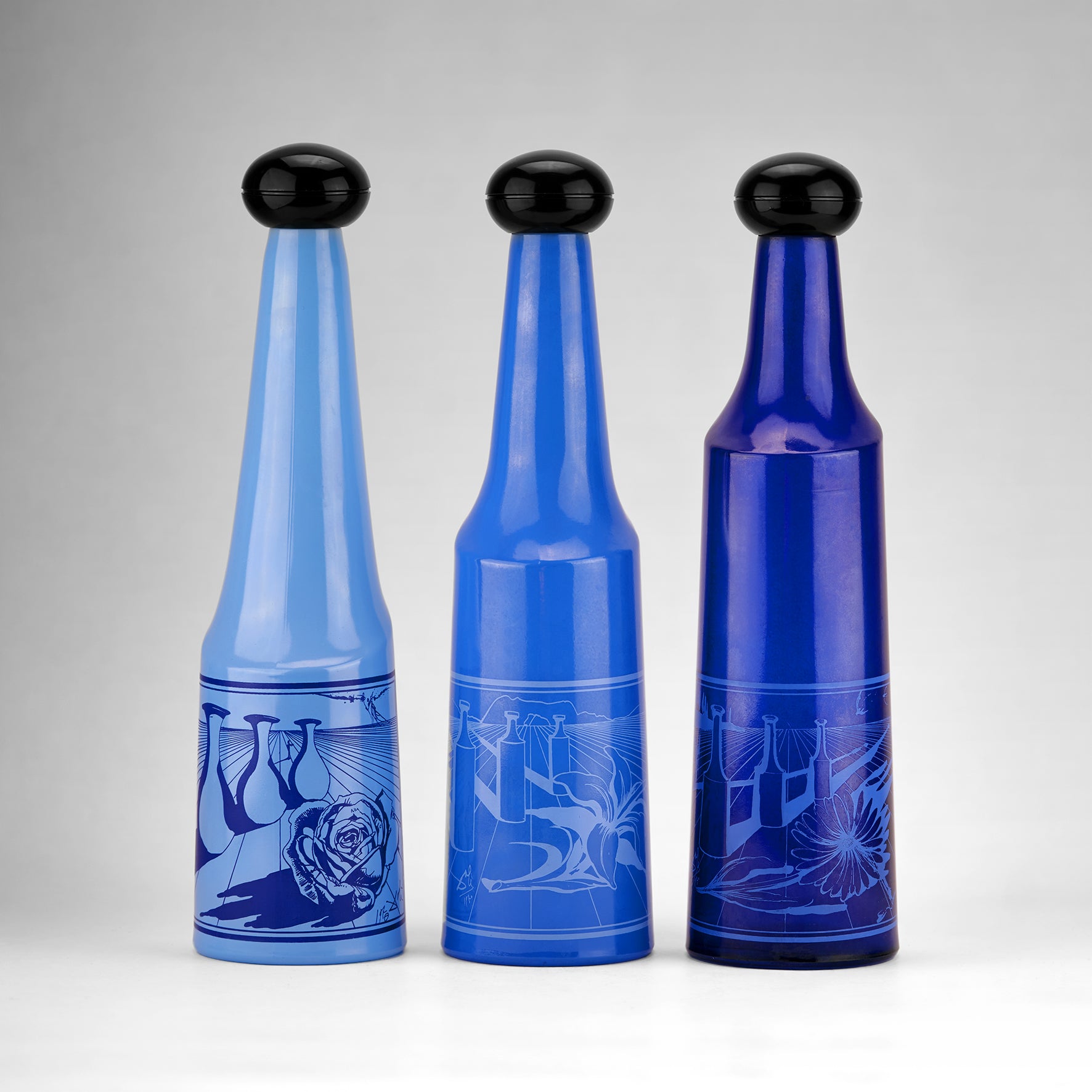 Glass bottles set by Salvador Dalí – Pulper & Cobbs